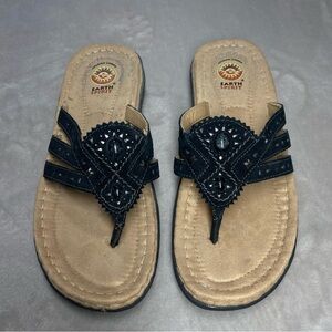 Earth Spirit | Shoes | Earth Spirit Leather Thong Sandals | Poshmark